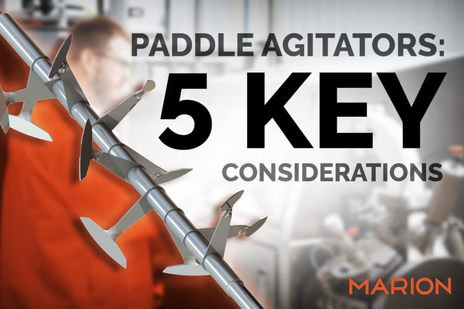 5 Factors for Selecting a Paddle Agitator | Marion Mix